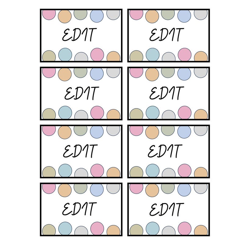 Printable Chevron Name Tags, Editable Colorful Chevron Labels, Back to ...