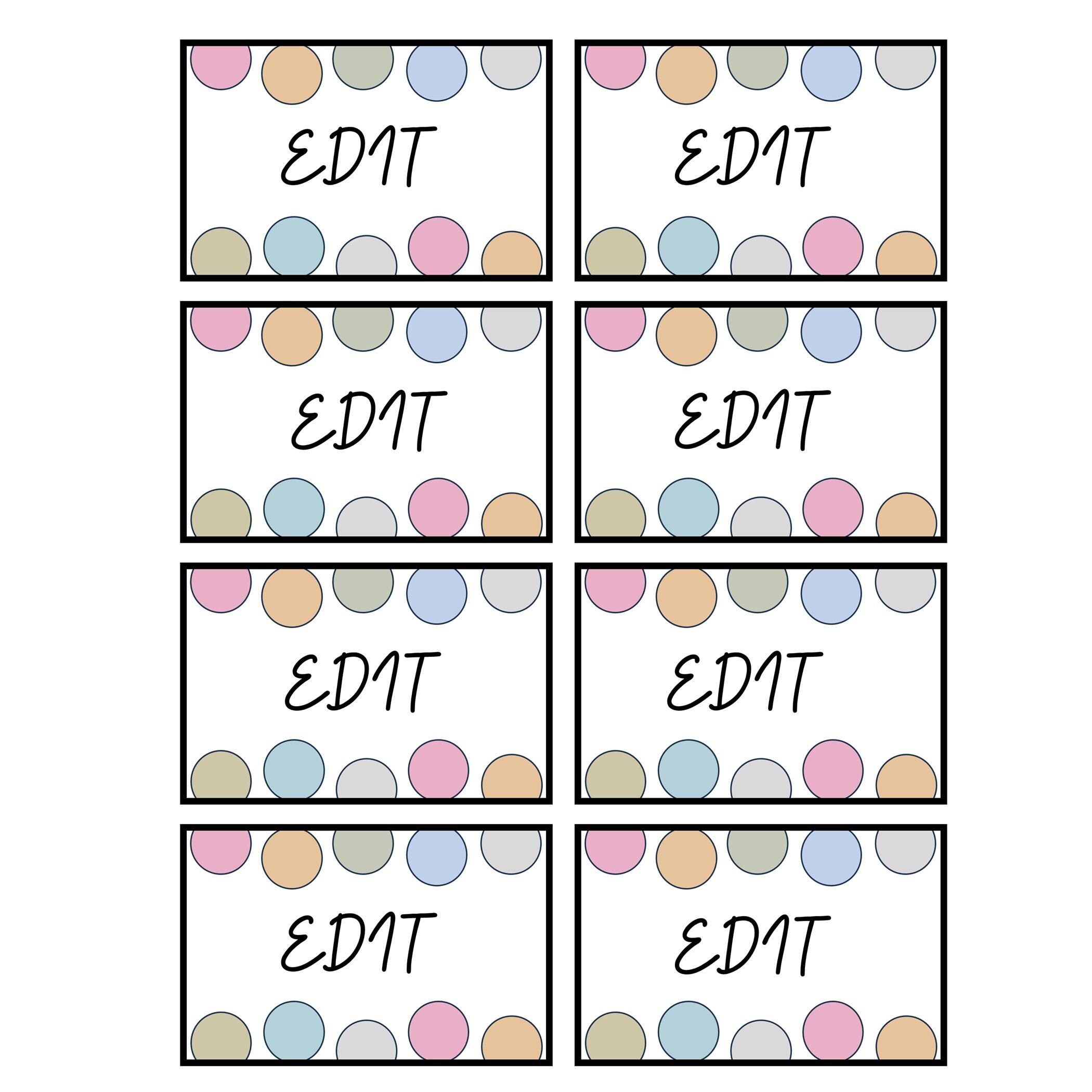 Printable Chevron Name Tags, Editable Colorful Chevron Labels, Back to ...