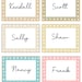 Printable Boho Spotty Student Name Labels, Classroom Labels, Nursery ...