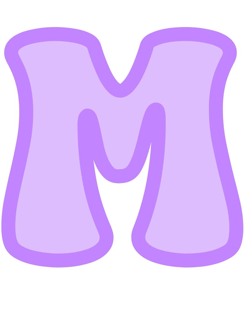 Printable Purple Bulletin Board Letters, Alphabets for Kids, Editable ...