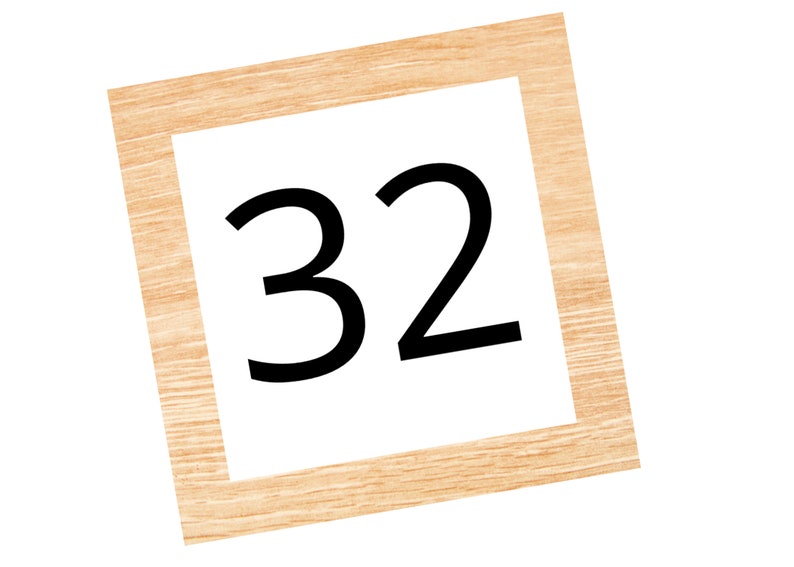 Printable Classroom Calendar Numbers Square Number Cards - Etsy Canada