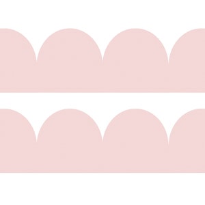 Printable Boho Checkered Bulletin Board Borders, Scalloped Classroom ...