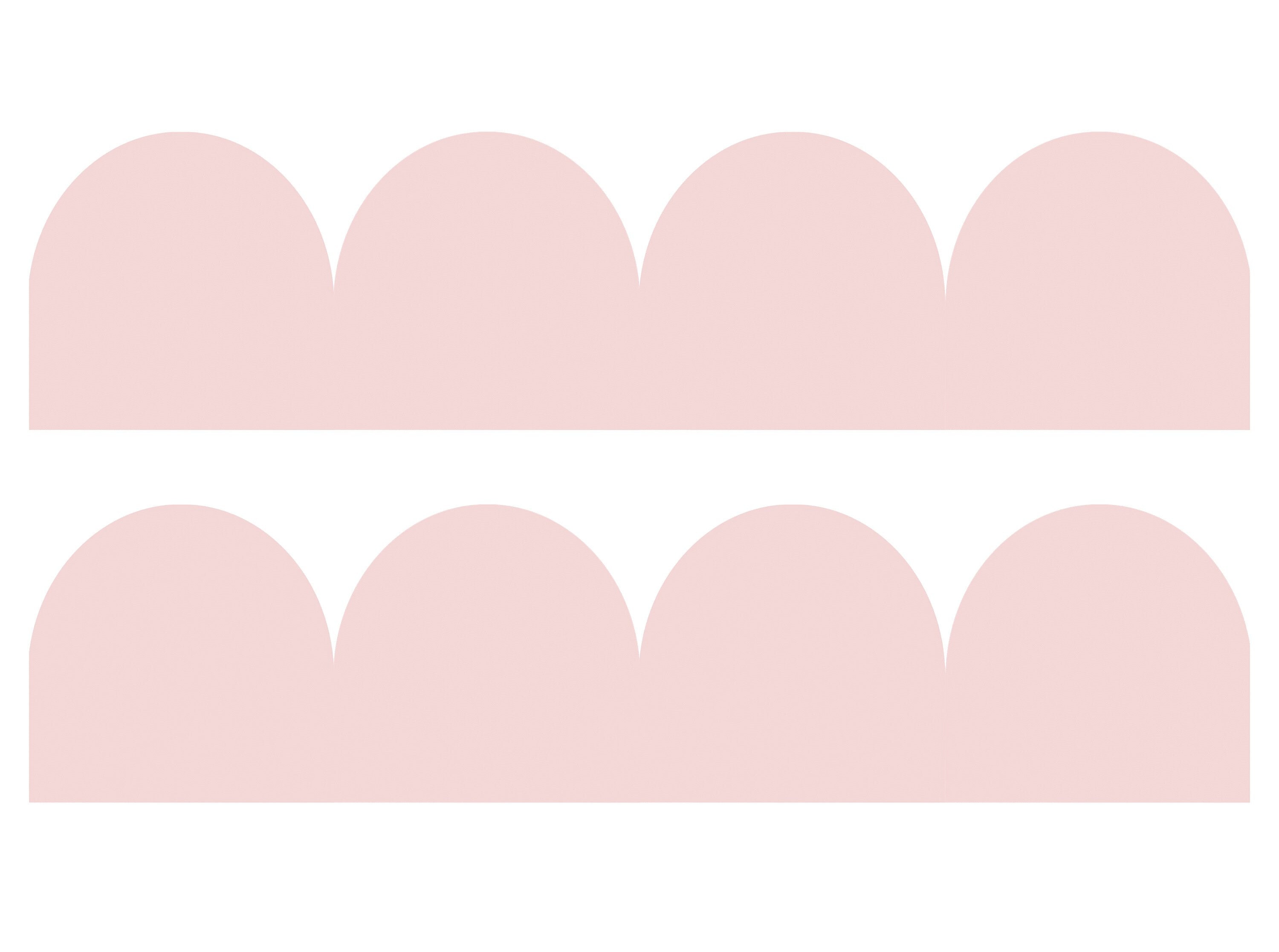 Printable Boho Checkered Bulletin Board Borders, Scalloped Classroom ...