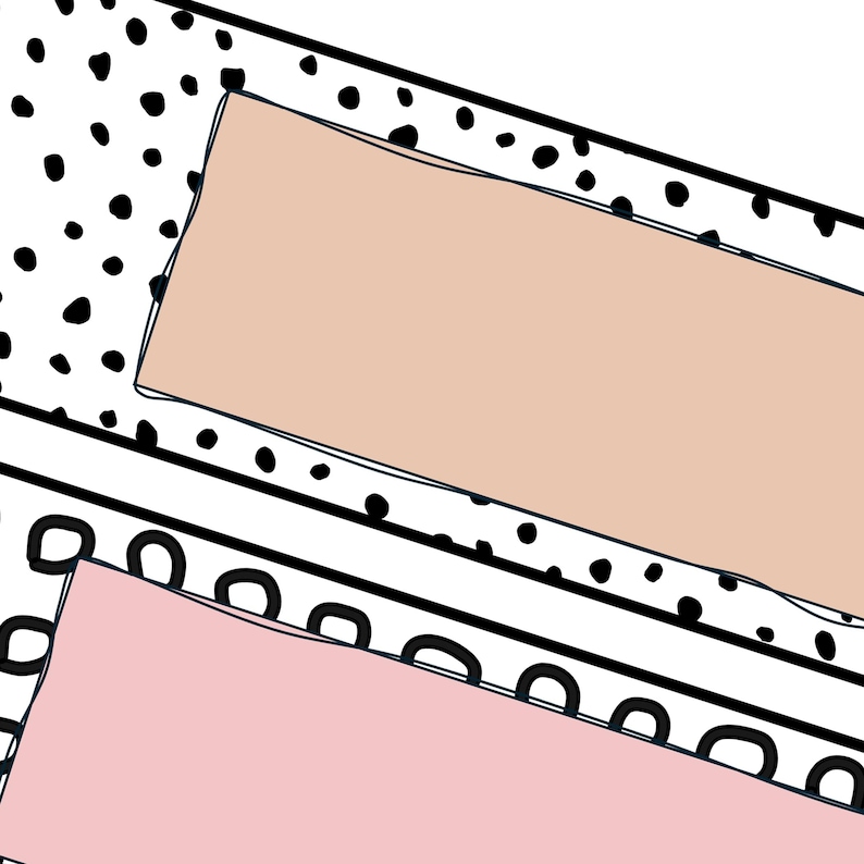 Printable Classroom Labels, Boho Neutral Student Name Plates, Desk Name ...