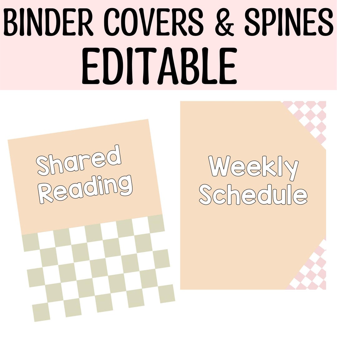 Printable Boho Binder Cover and Spines, Editable Calm Colors Binder ...