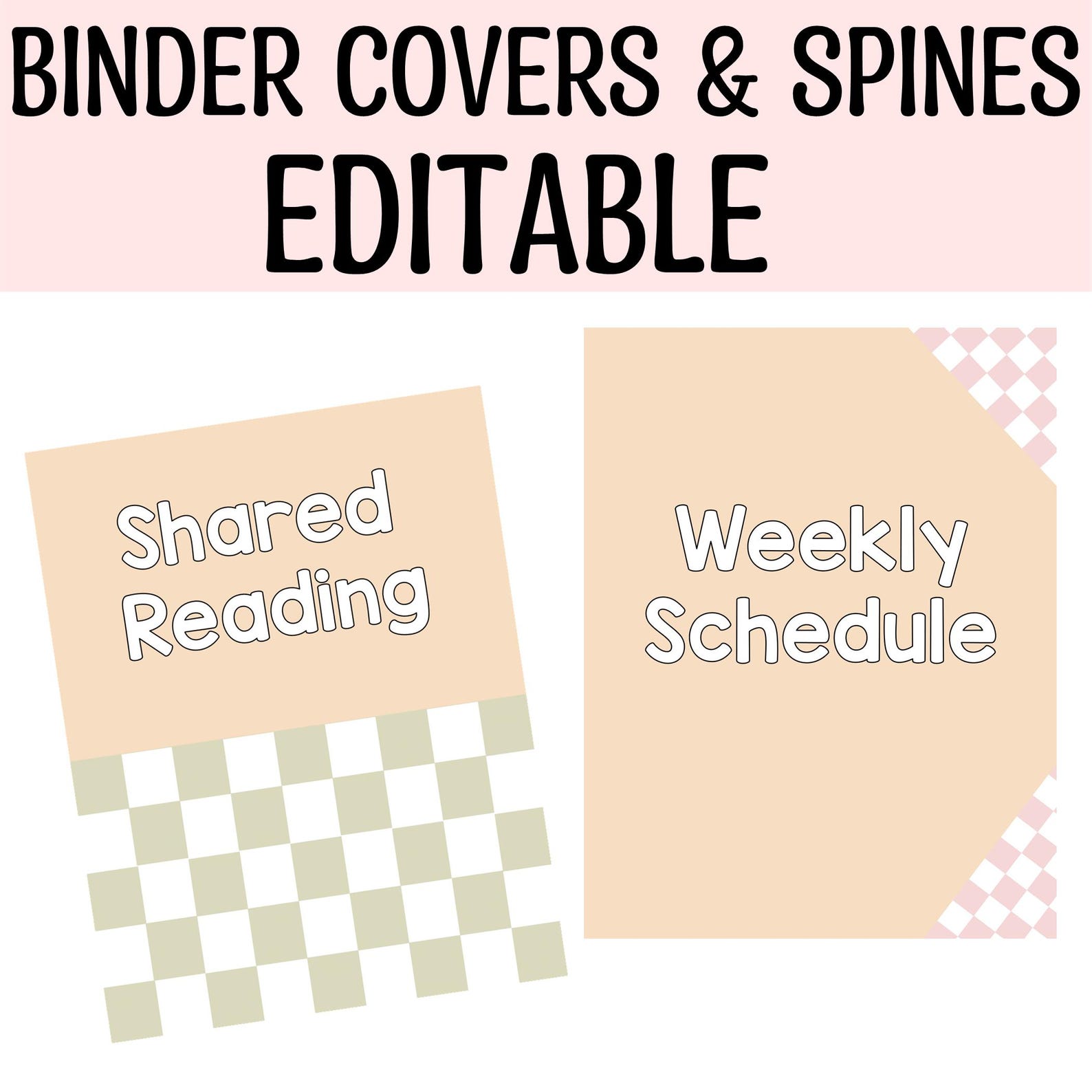 Printable Boho Binder Cover and Spines, Editable Calm Colors Binder ...