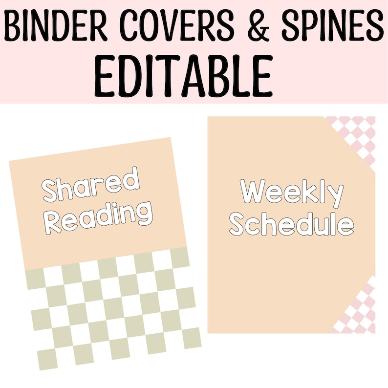 Printable Boho Binder Cover and Spines, Editable Calm Colors Binder ...