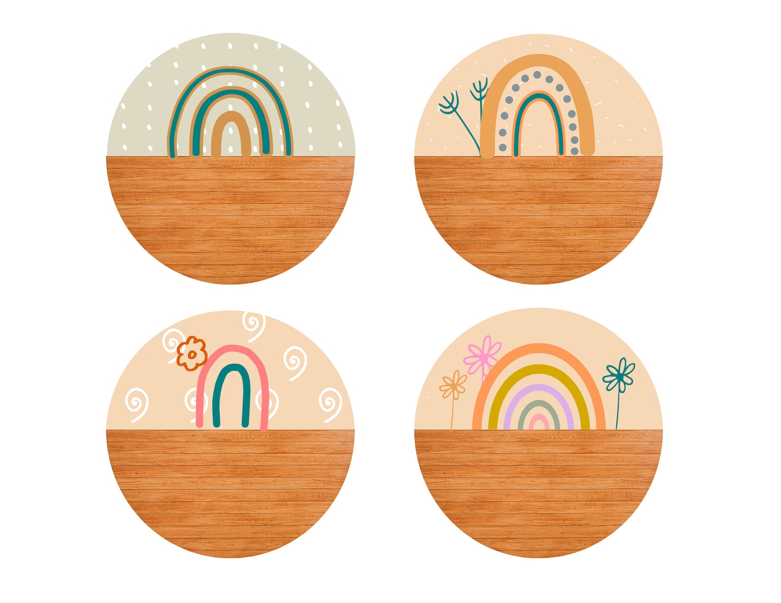 Circular Classroom Labels,student Name Tags,editable Name Tags, Rainbow ...