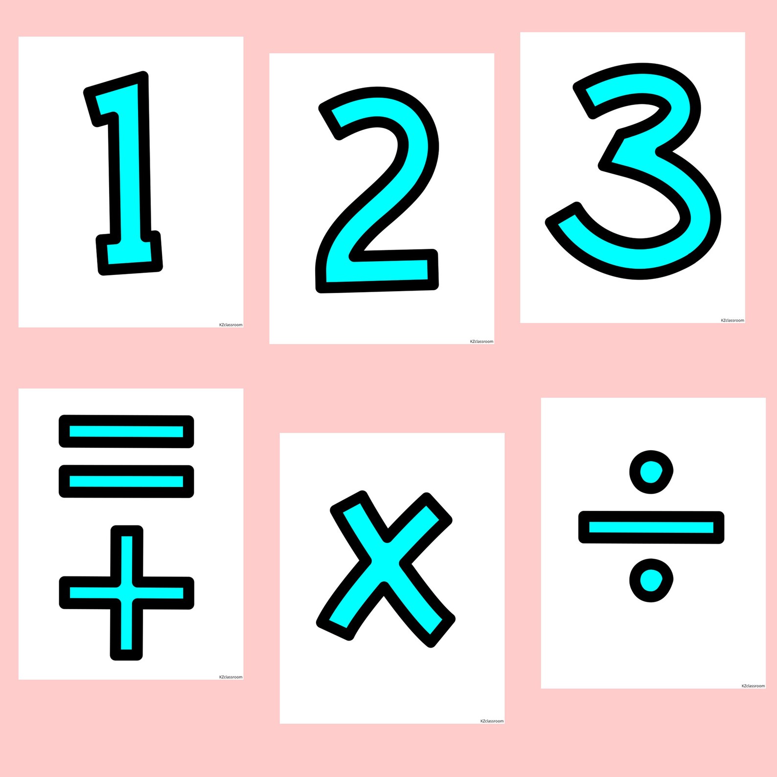 Printable Cyan Bulletin Board Large Alphabet Letters, Editable Alphabet ...