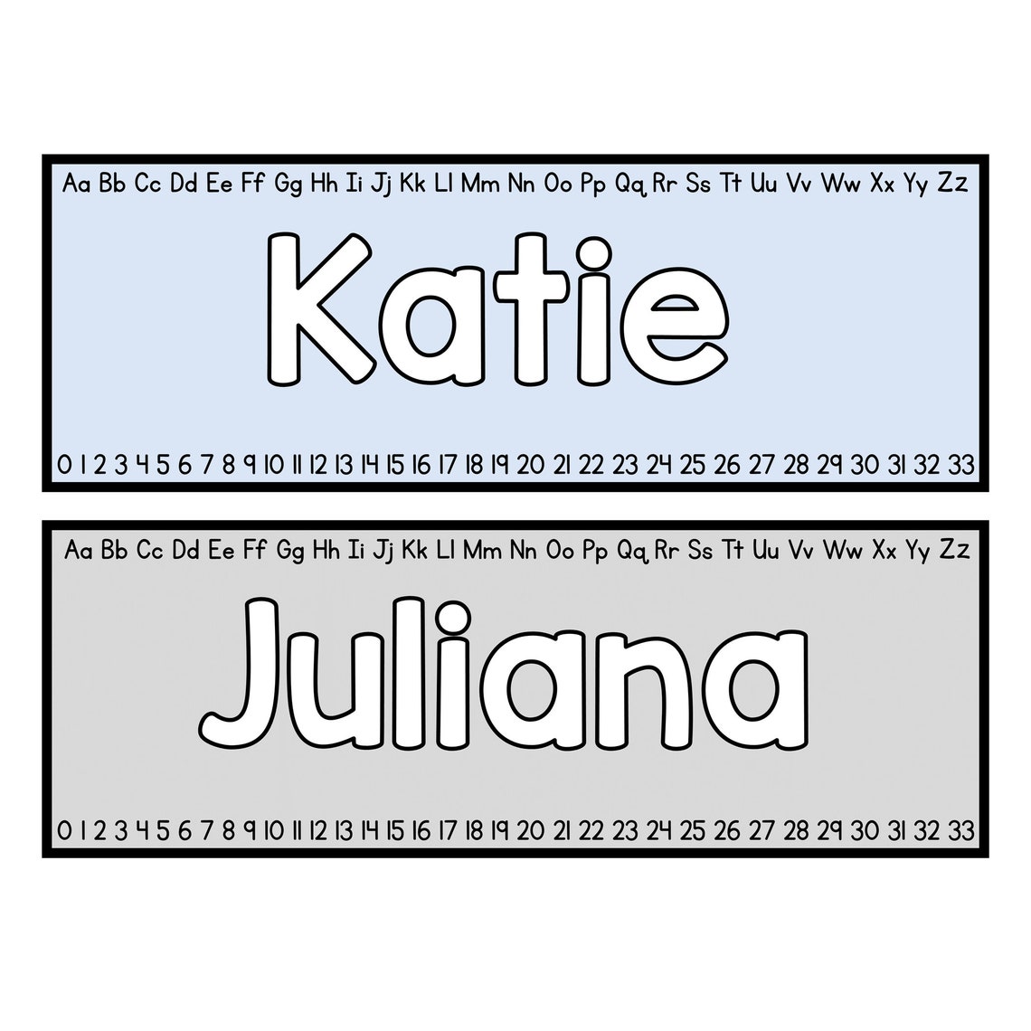 Printable Calm Colors Student Desk Plates, Editable Student Name Labels ...