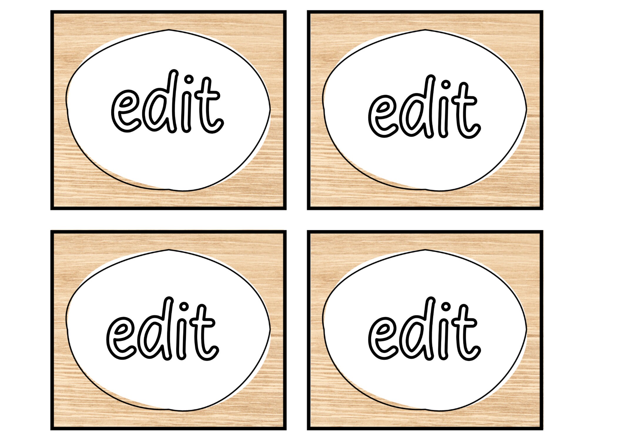 Printable Name Tags, Editable Boho Name Labels, Back to School Labels ...