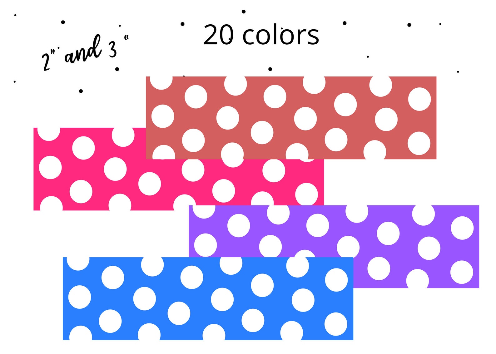 Polka Dots Bright Colors Bulletin Board Borders, Printable Classroom ...
