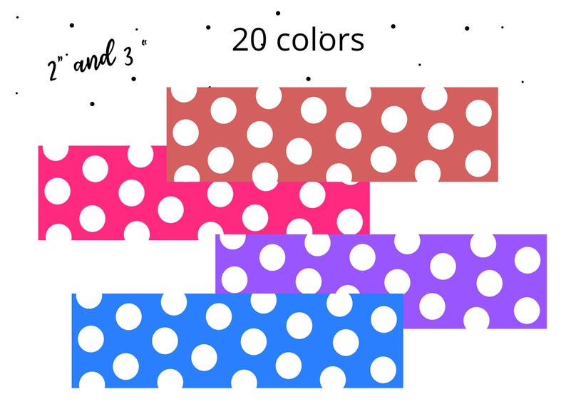 Polka Dots Bright Colors Bulletin Board Borders, Printable Classroom ...