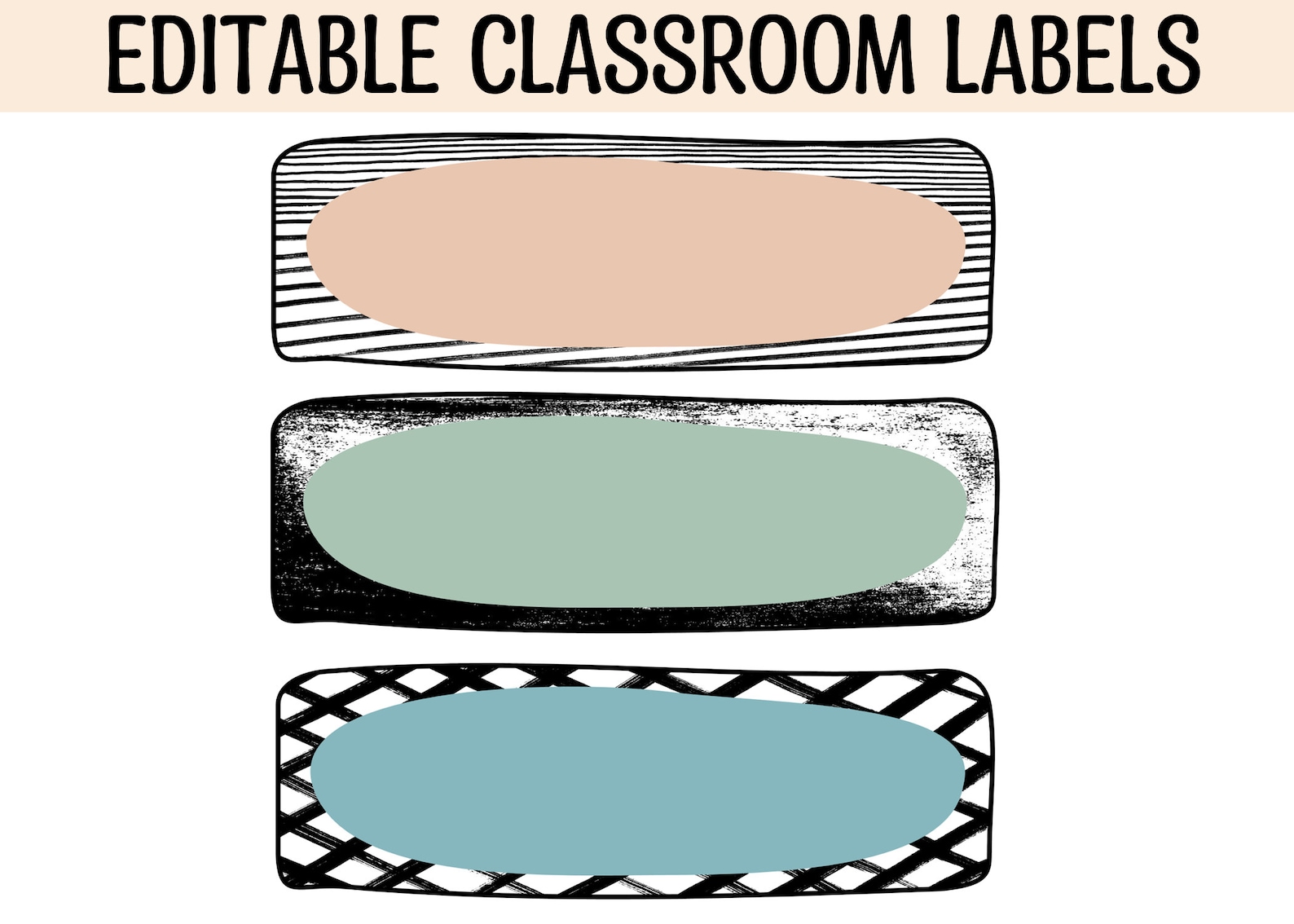 Classroom Labels, Student Name Tags, Back to School Labels, Editable ...