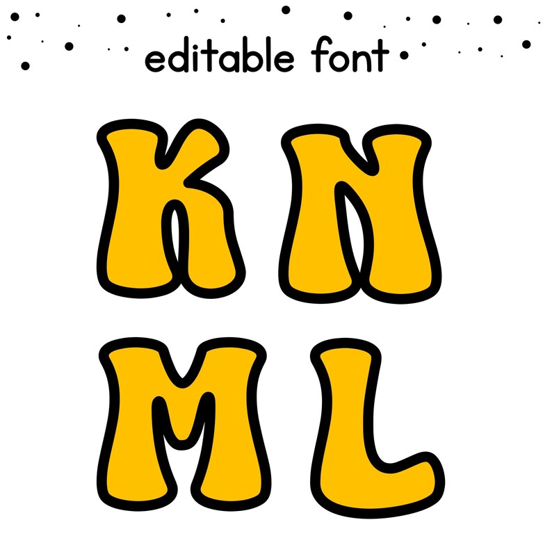 Back to School Yellow Bulletin Board Letters, Printable Bright Yellow ...