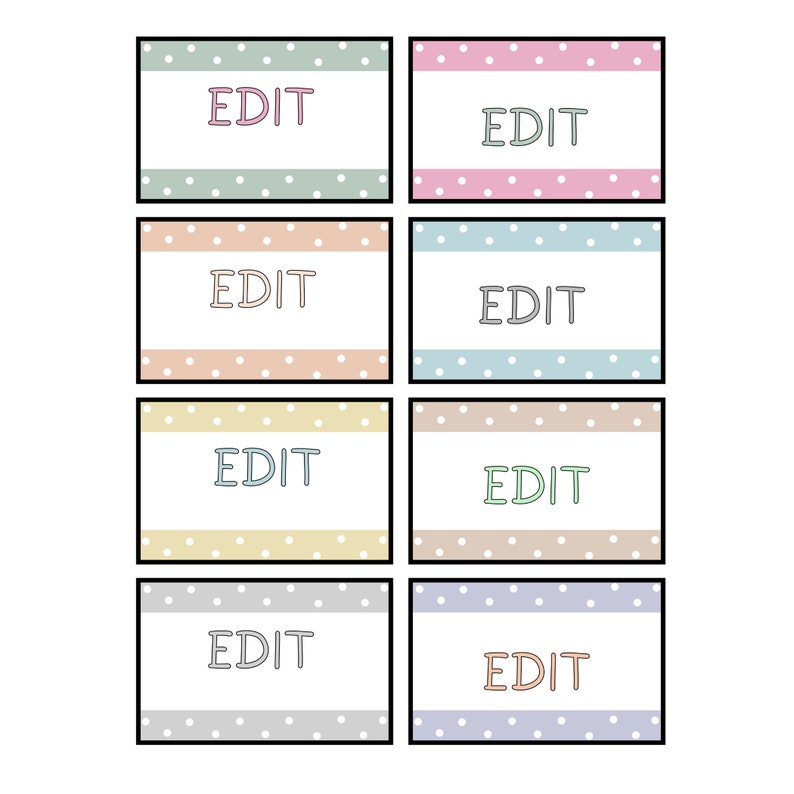 Chevron Name Labels,small Name Labels, Back to School Labels, Editable ...