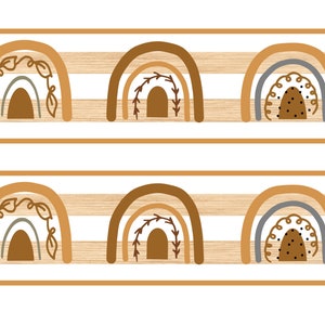 Bulletin Board Borders Ideas Classroom Borders Boho Neutral - Etsy