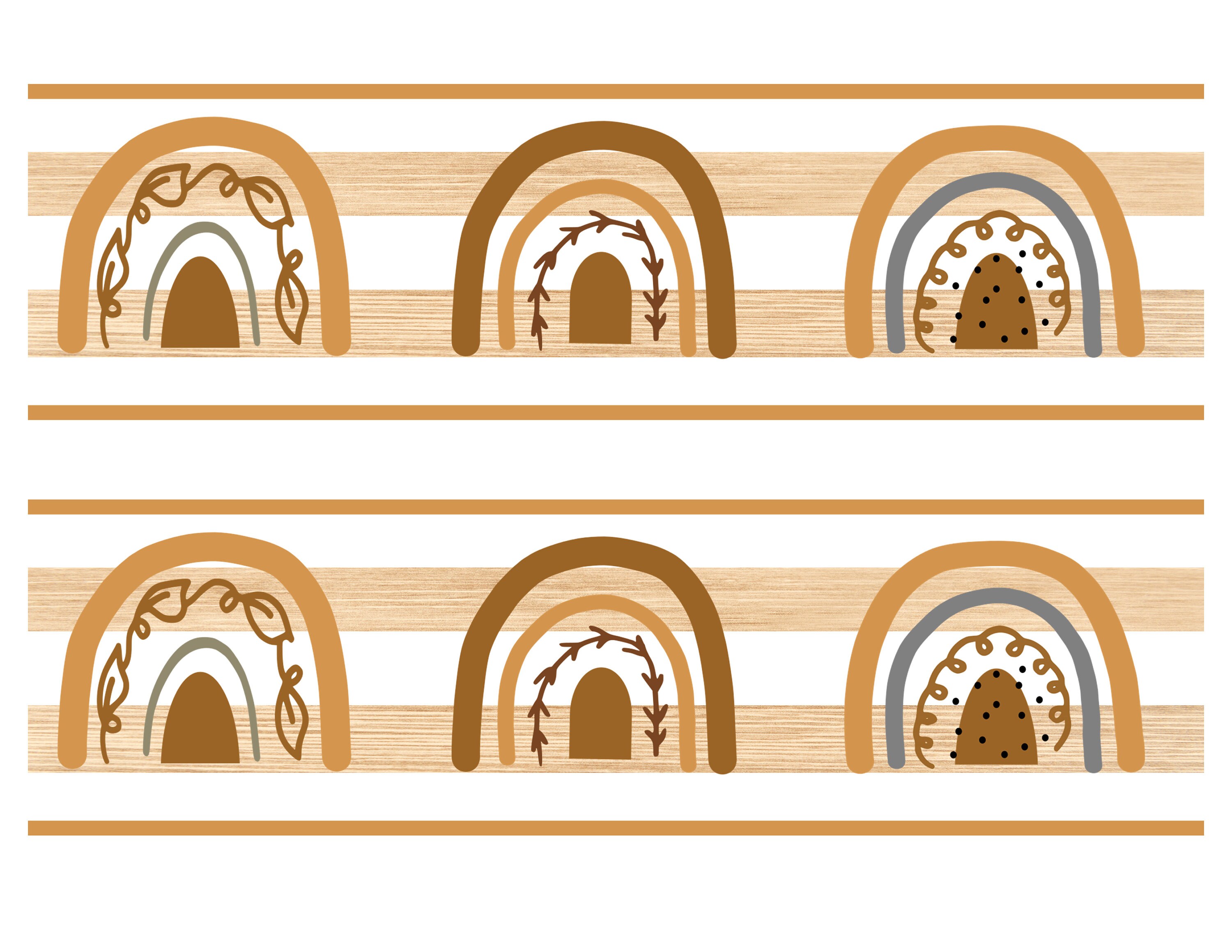 Bulletin Board Borders Ideas Classroom Borders Boho Neutral - Etsy