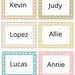 Printable Boho Spotty Student Name Labels, Classroom Labels, Nursery ...