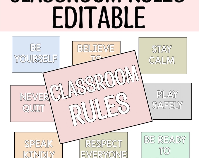 Printable Modern Calm Colors Alphabet Posters, Alphabet Letters Wall ...