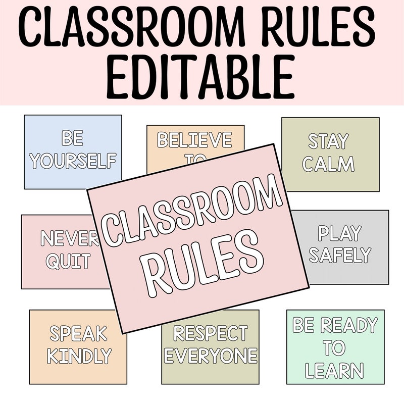 Classroom Rules - Etsy