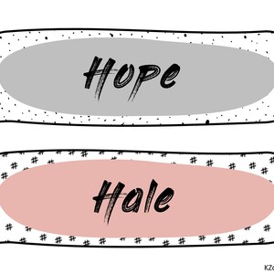 Printable Student Name Tags, Art Classroom Labels, Boho Classroom ...