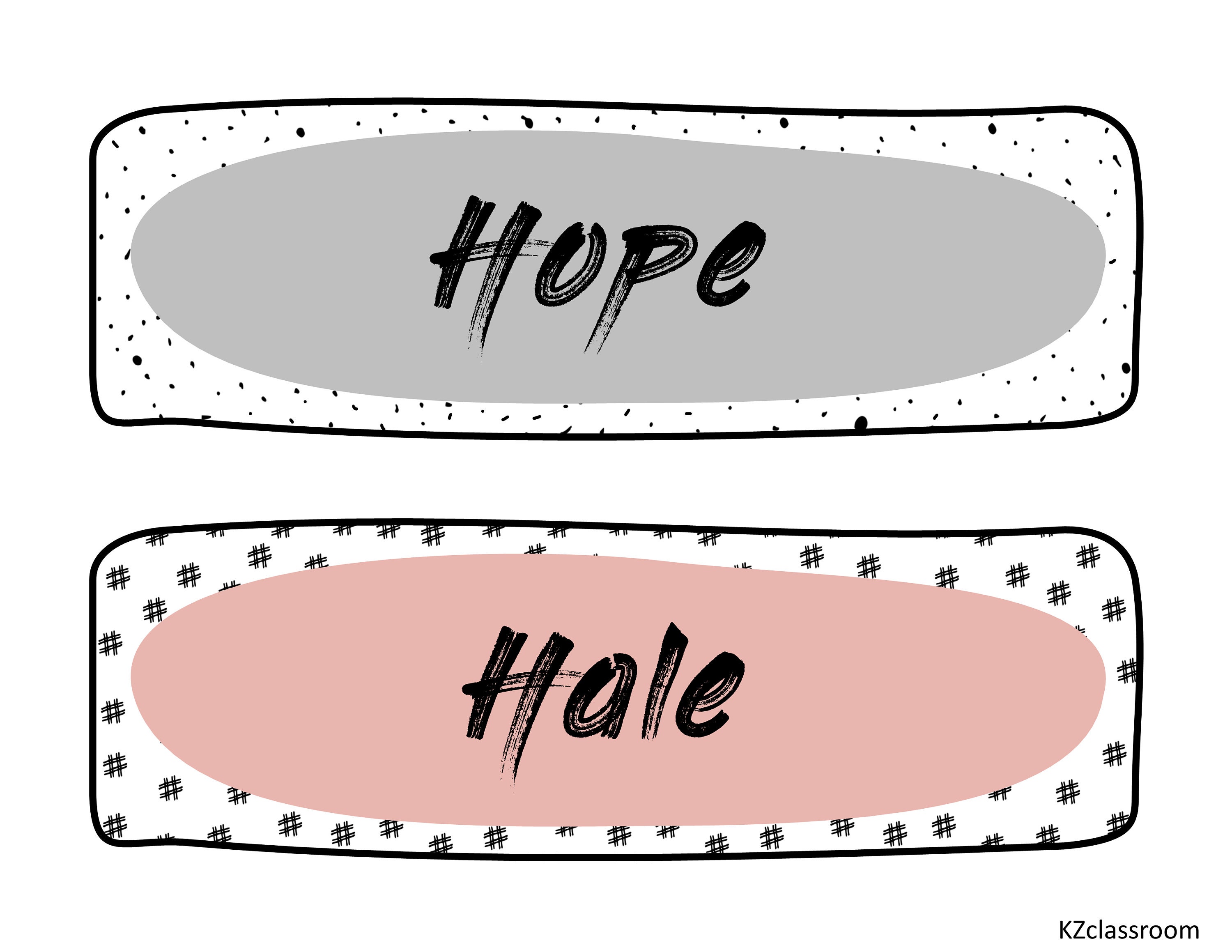 Printable Student Name Tags, Art Classroom Labels, Boho Classroom ...