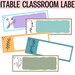Classroom Labels, Student Name Tags, Name Tags, Pastel Colors Name ...