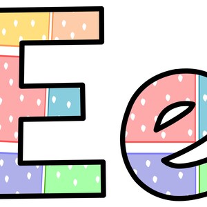 Bulletin Board Letters, Large Alphabet Letters, Printable Large ...