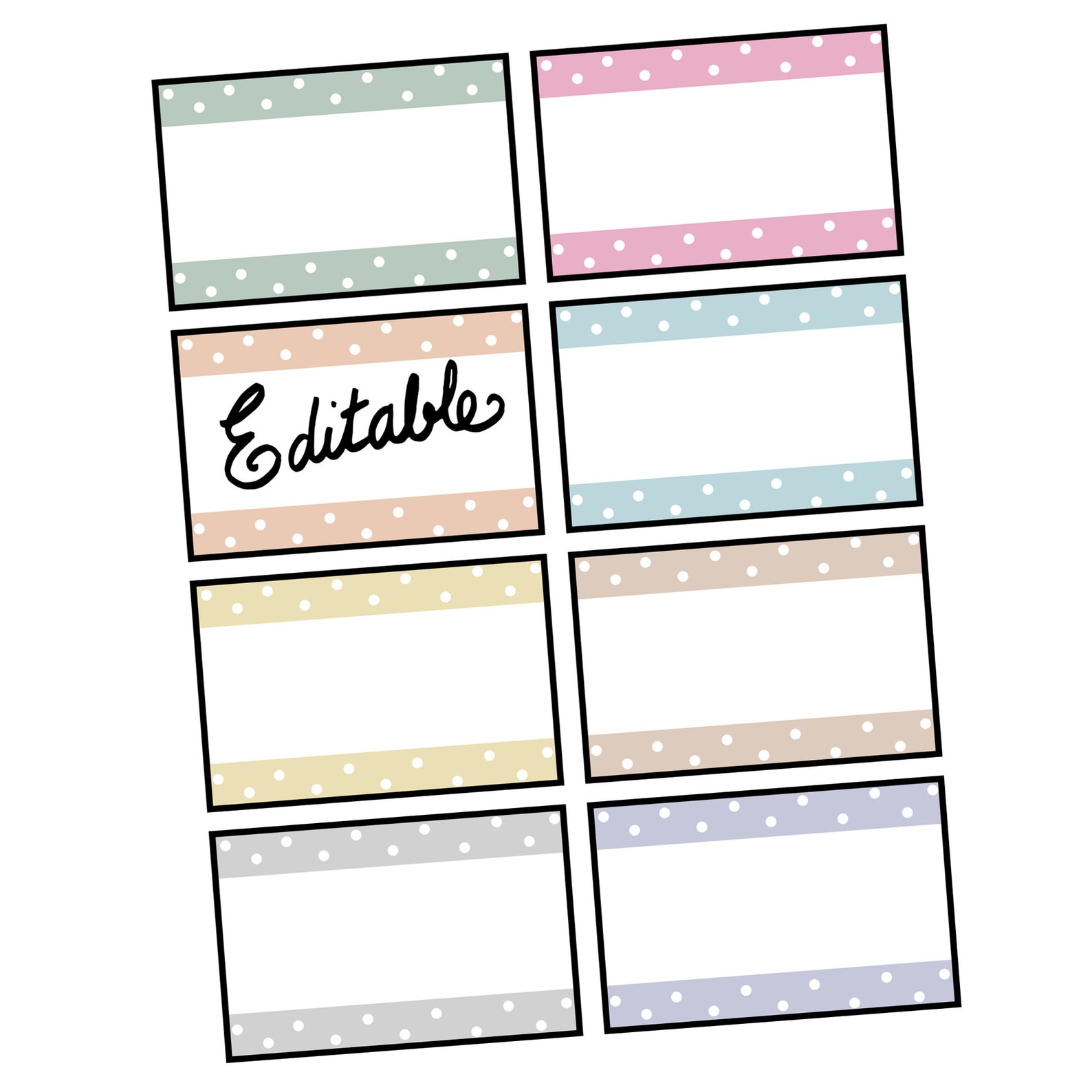 Chevron Name Labels,small Name Labels, Back to School Labels, Editable ...