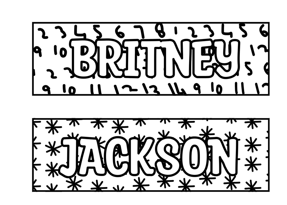 Classroom Labels, Black and White Classroom Labels for Kids, Student ...