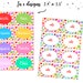 Polka Dots Labels, Printable Bright Name Labels, Student Name Tags ...