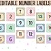 Printable Rainbow Pastel Number Labels Classroom Calendar - Etsy Canada