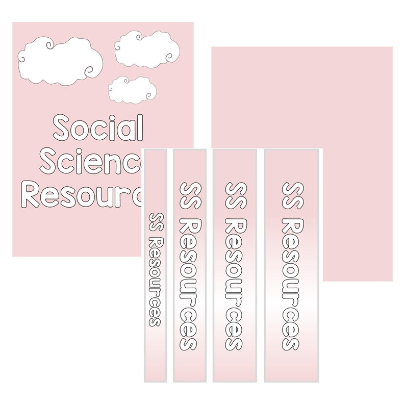 Printable Boho Binder Cover and Spines, Editable Calm Colors Binder ...