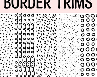 Printable Boho Checkered Bulletin Board Borders, Scalloped School Board ...