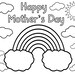 Printable Rainbow Mother's Day Coloring Worksheets,rainbow Coloring ...