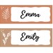 Printable Botanical Classroom Labels Bundle Pack, Editable Name Posters ...