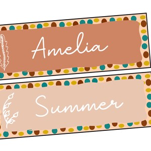 Printable Botanical Name Labels, Plant Based Classroom Labels, Boho ...