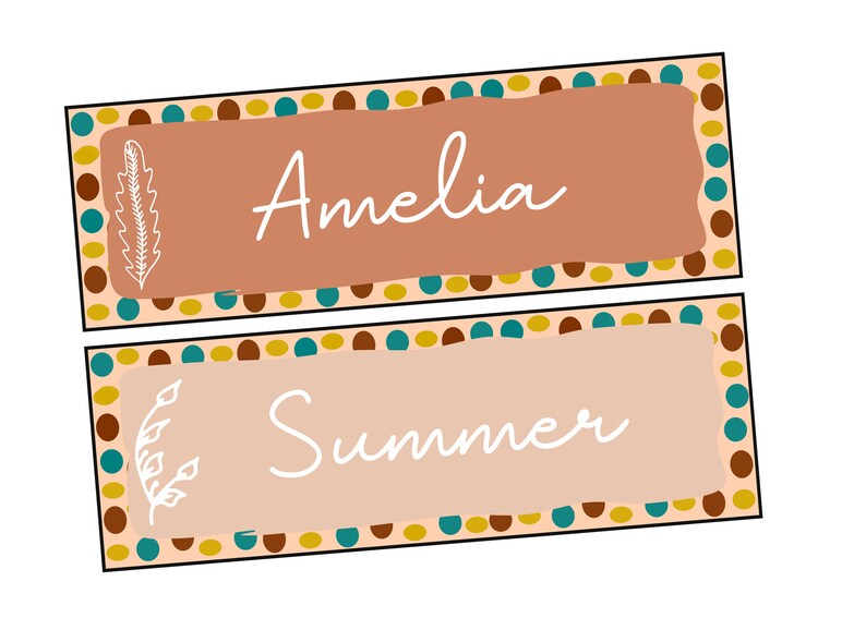 Printable Botanical Name Labels, Plant Based Classroom Labels, Boho ...