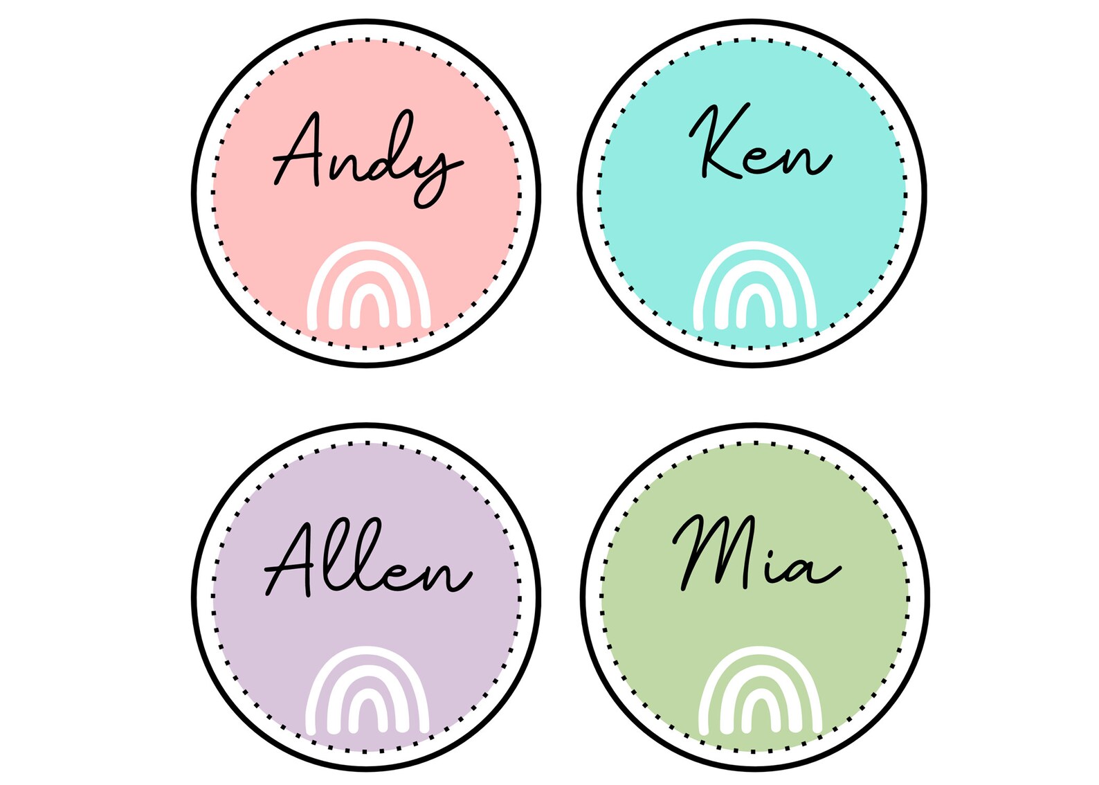 Classroom Labels Editable Student Name Tags, Back to School Labels ...