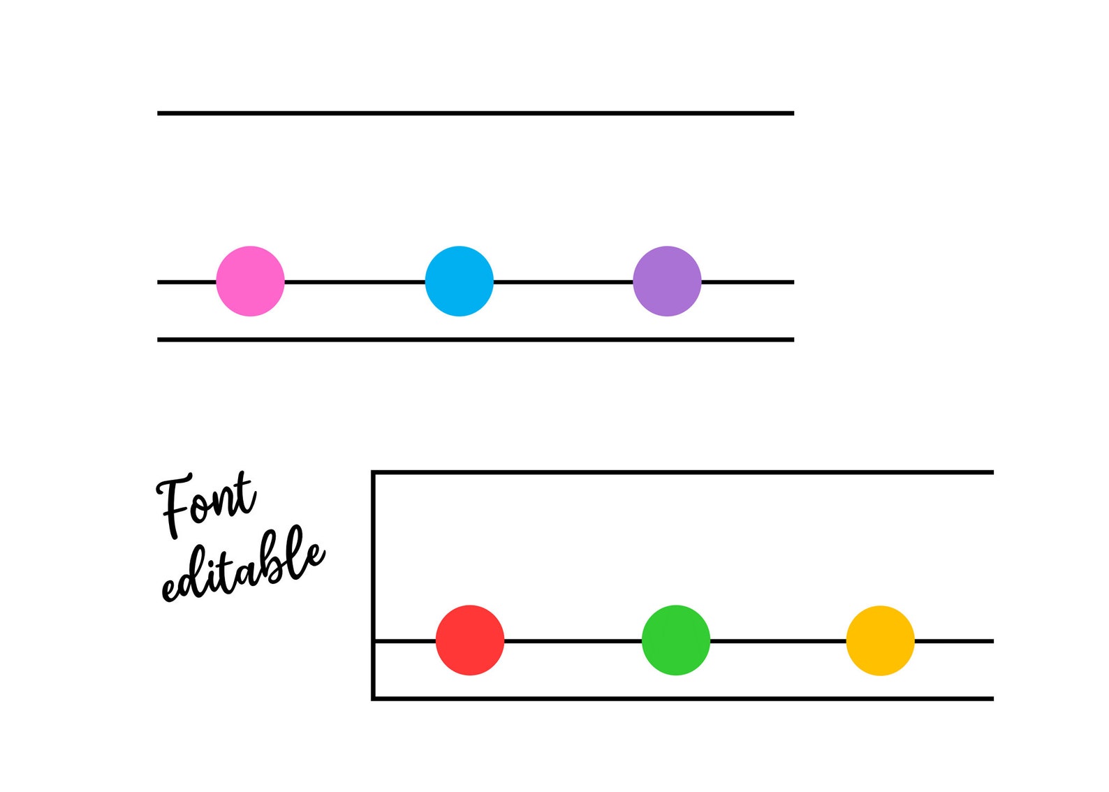 Printable Large Number Line Wall Display, Editable Number Line, Bright ...