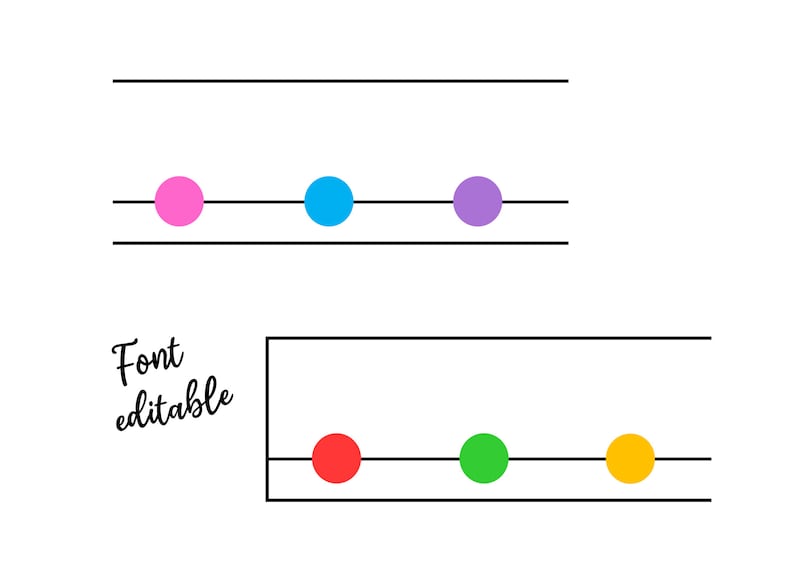Printable Large Number Line Wall Display, Editable Number Line, Bright ...