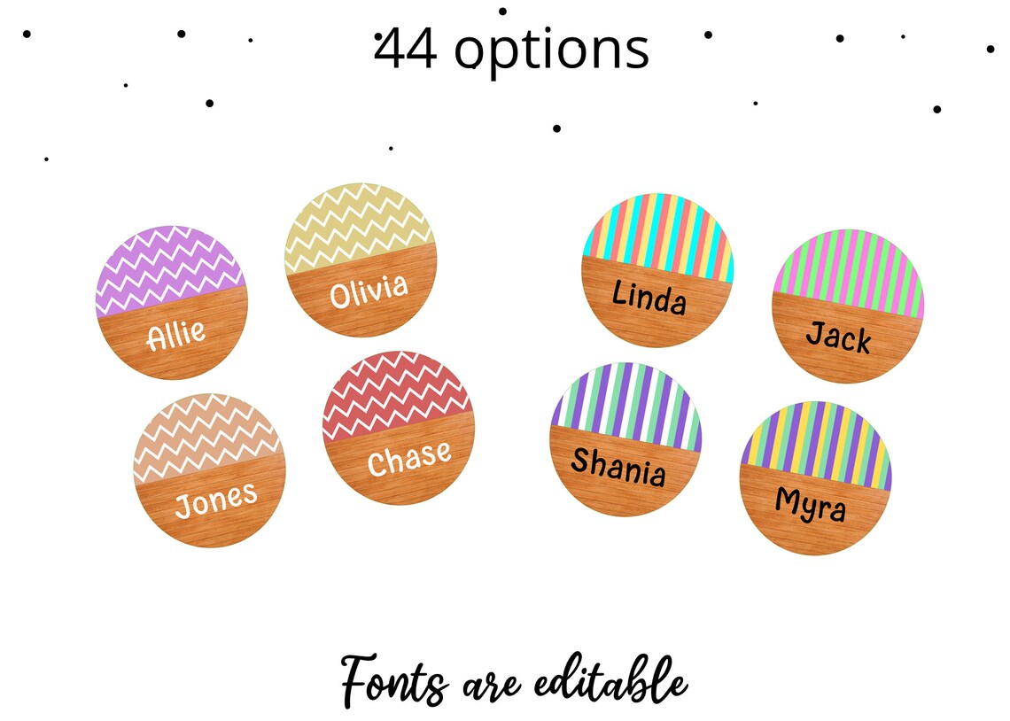 Name Labels Editable Student Name Labels, Cubby Labels, Stations Labels ...