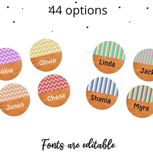 Name Labels Editable Student Name Labels, Cubby Labels, Stations Labels ...