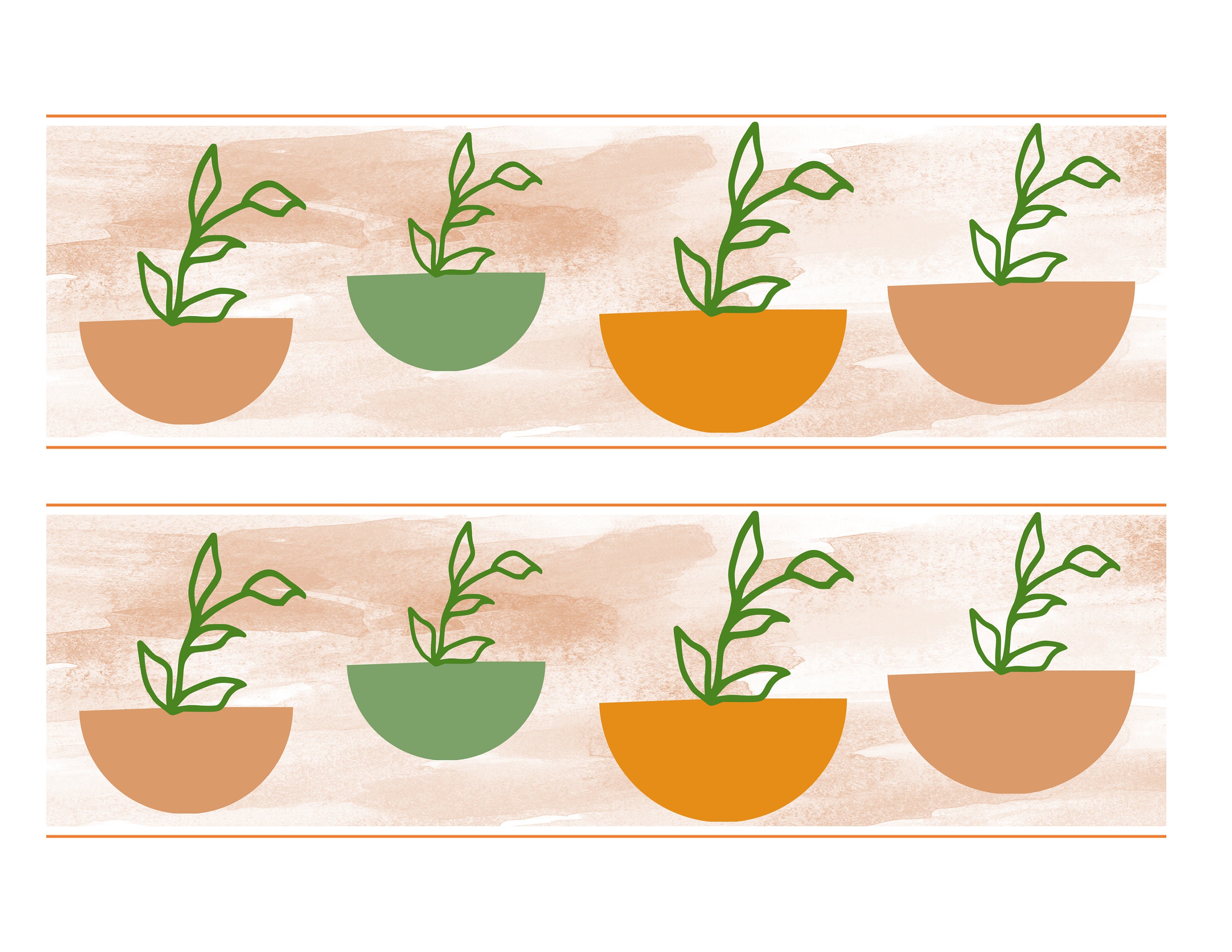 Bulletin Board Borders Ideasschool Board Borders Botanical - Etsy