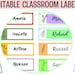 Printable Classroom Labels Student Name Cards Bright Name - Etsy Canada