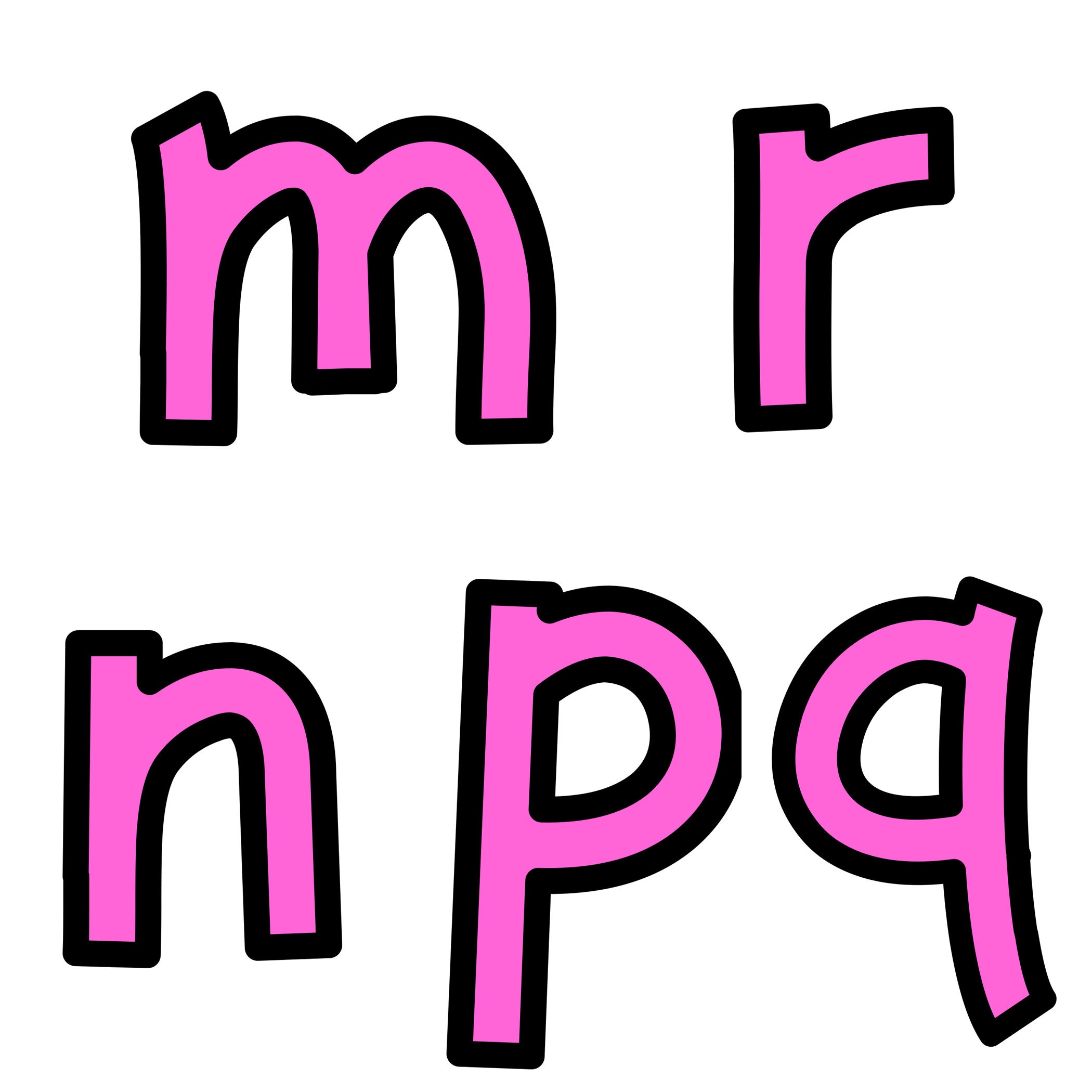 Printable Magenta Bulletin Board Large Alphabet Letters, Alphabet ...