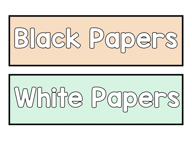 Printable Calm Colors 10 Drawer Cart Labels, Rolling Cart Labels, Name ...