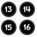 Number Labels, Classroom Calendar Numbers, Printable Number Labels ...