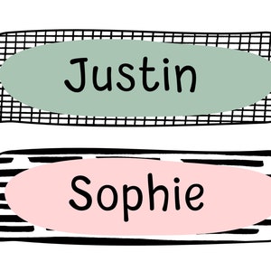 Student Name Tags, Student Labels, Classroom Labels, Boho Classroom ...